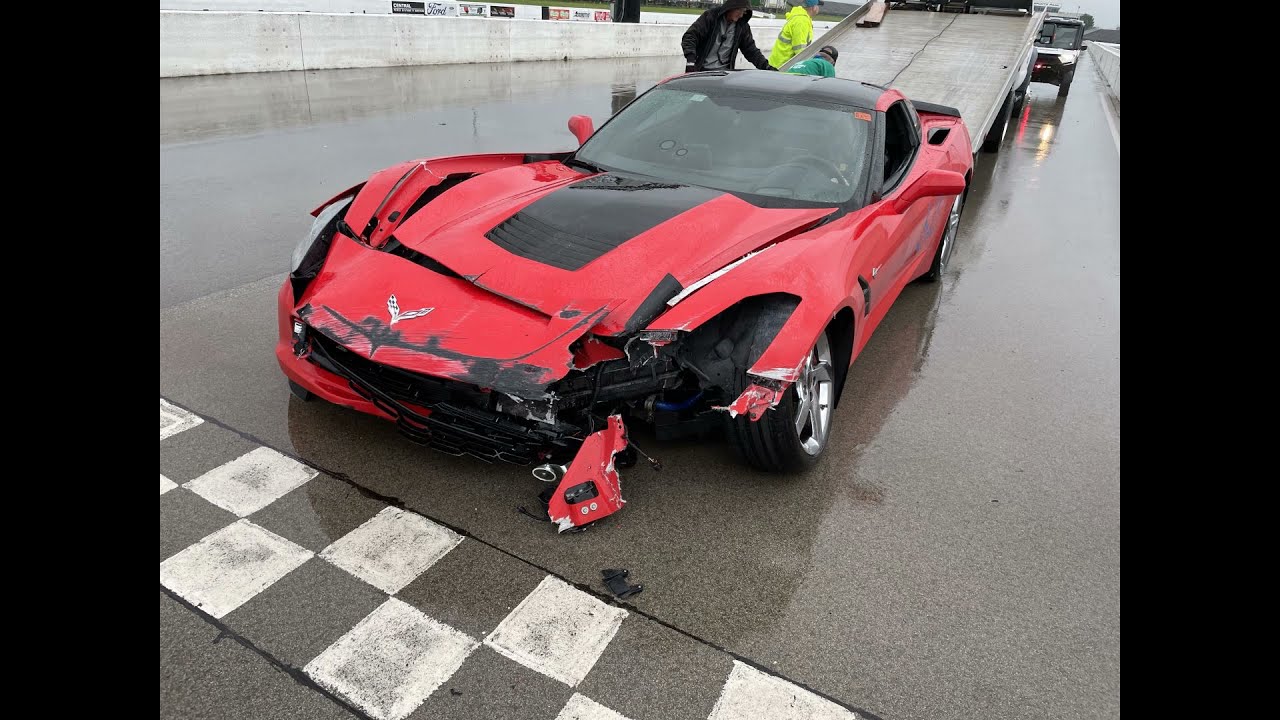 C7 Corvette Crash footage and Hagerty Track Day Insurance - YouTube