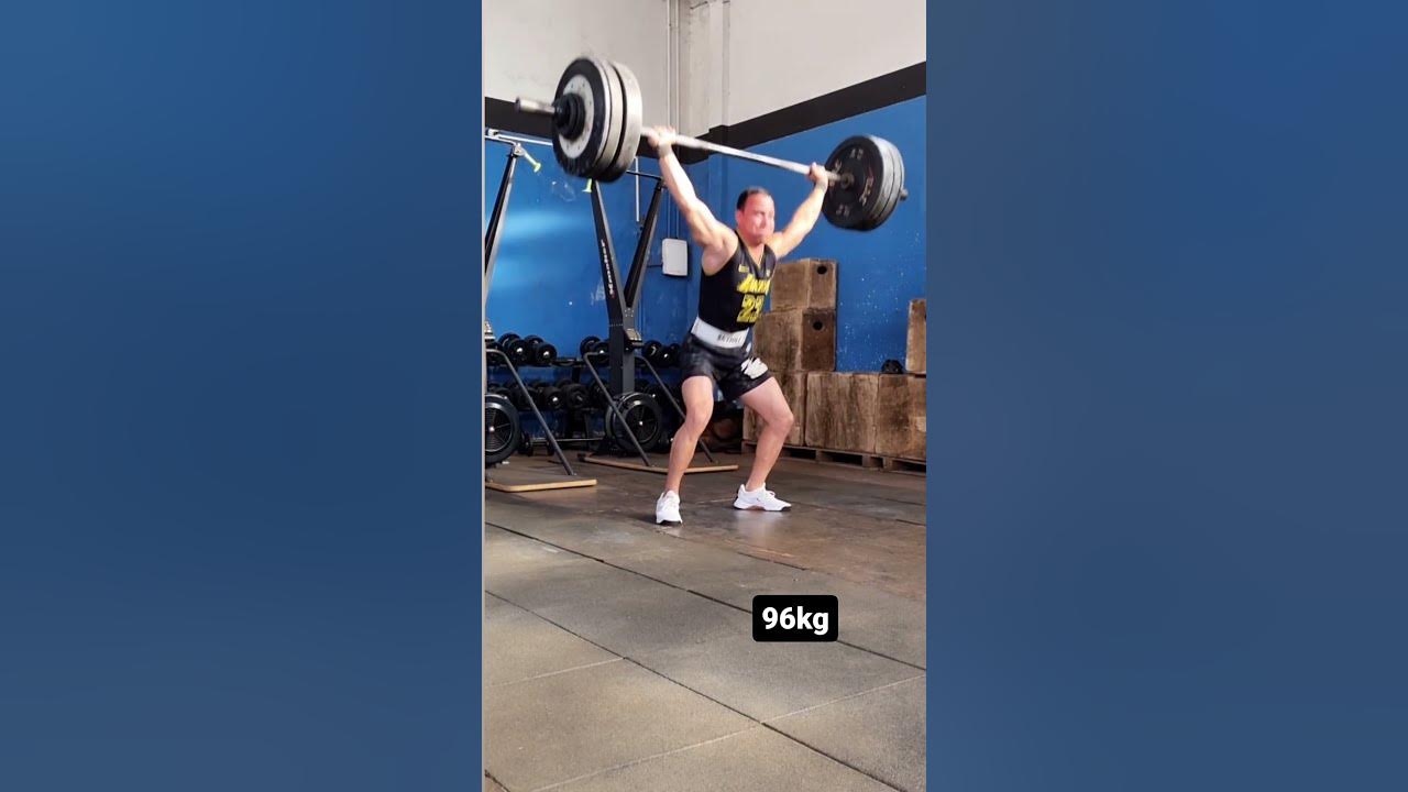 1x squat snatch 96kg - YouTube