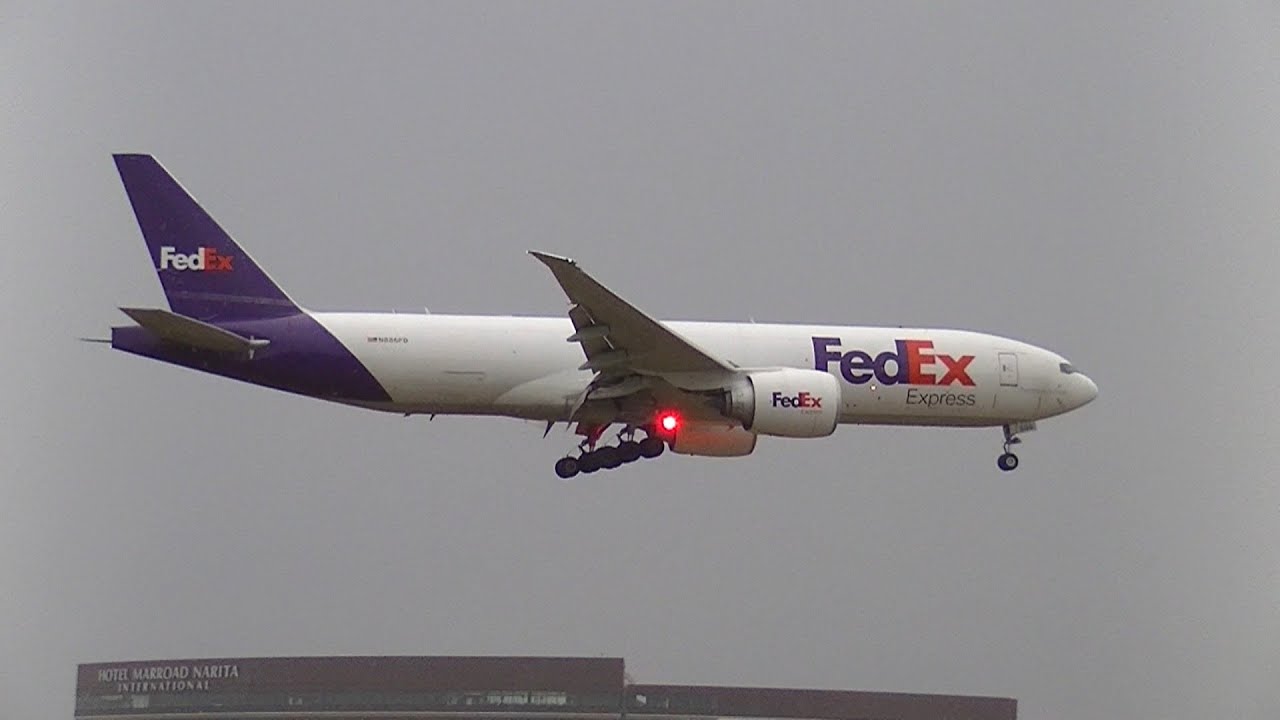 FedEx B777 N886FD landing @Narita Airport rwy16R(成田空港) - YouTube