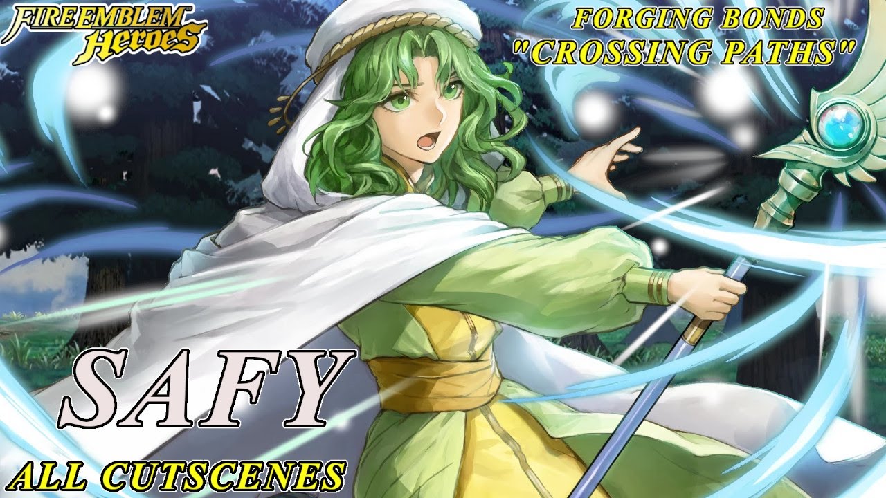 Fire Emblem Heroes - Forging Bonds "Crossing Paths" Safy ALL Scenes ...