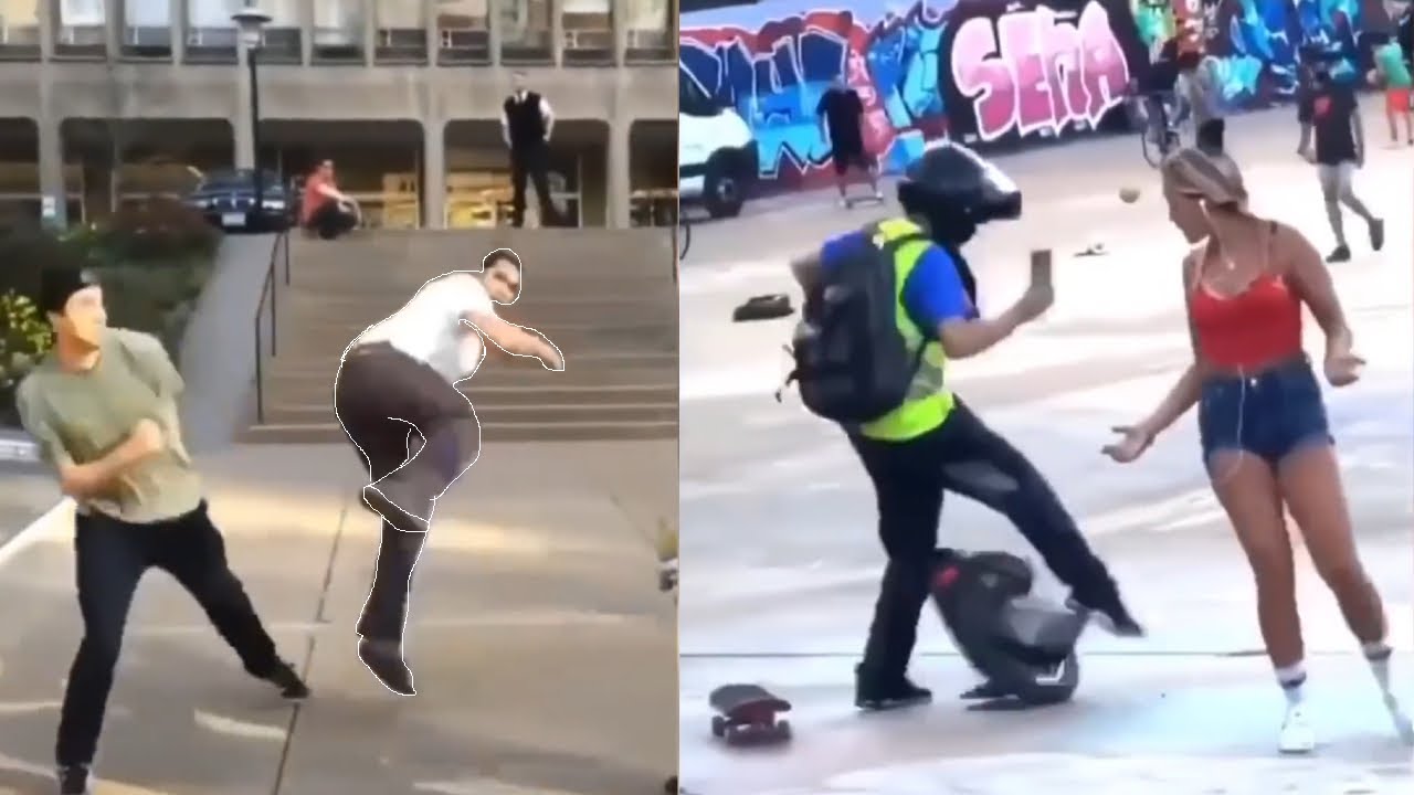 Crazy Skateboarding Moments (Skateboarding Cool Tricks, Karens, Fails ...