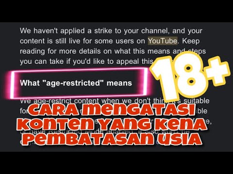 cara mengatasi konten yang kena pembatasan usia 18+