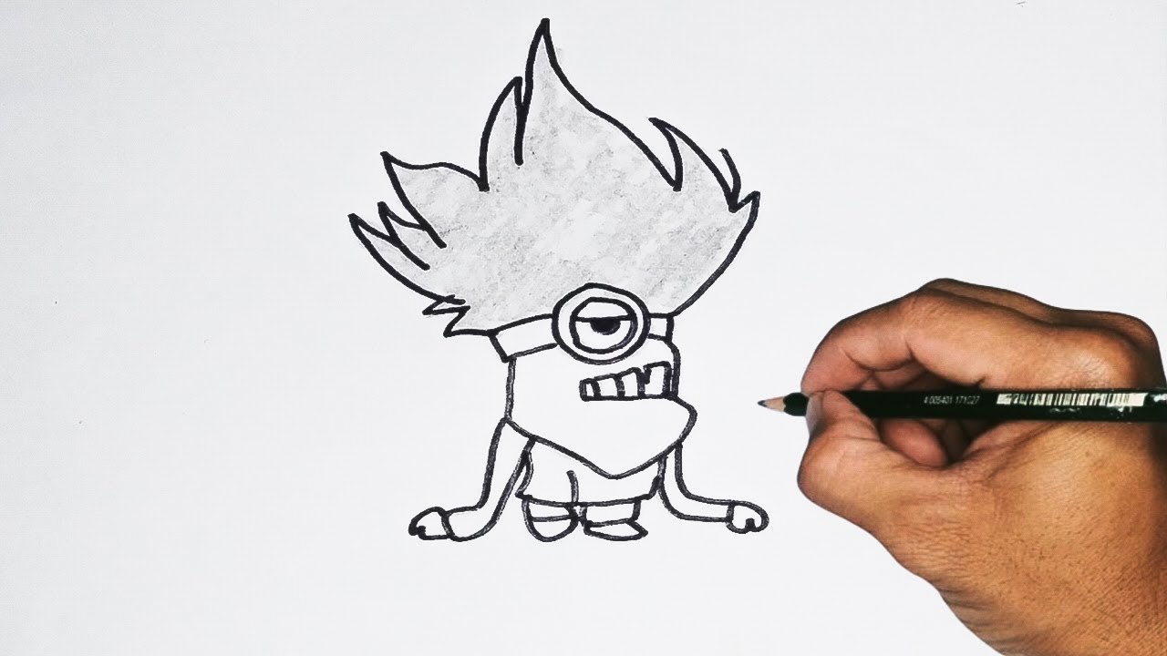 Menggambar sketsa kartun yang mudah || cara mudah menggambar sketsa ...