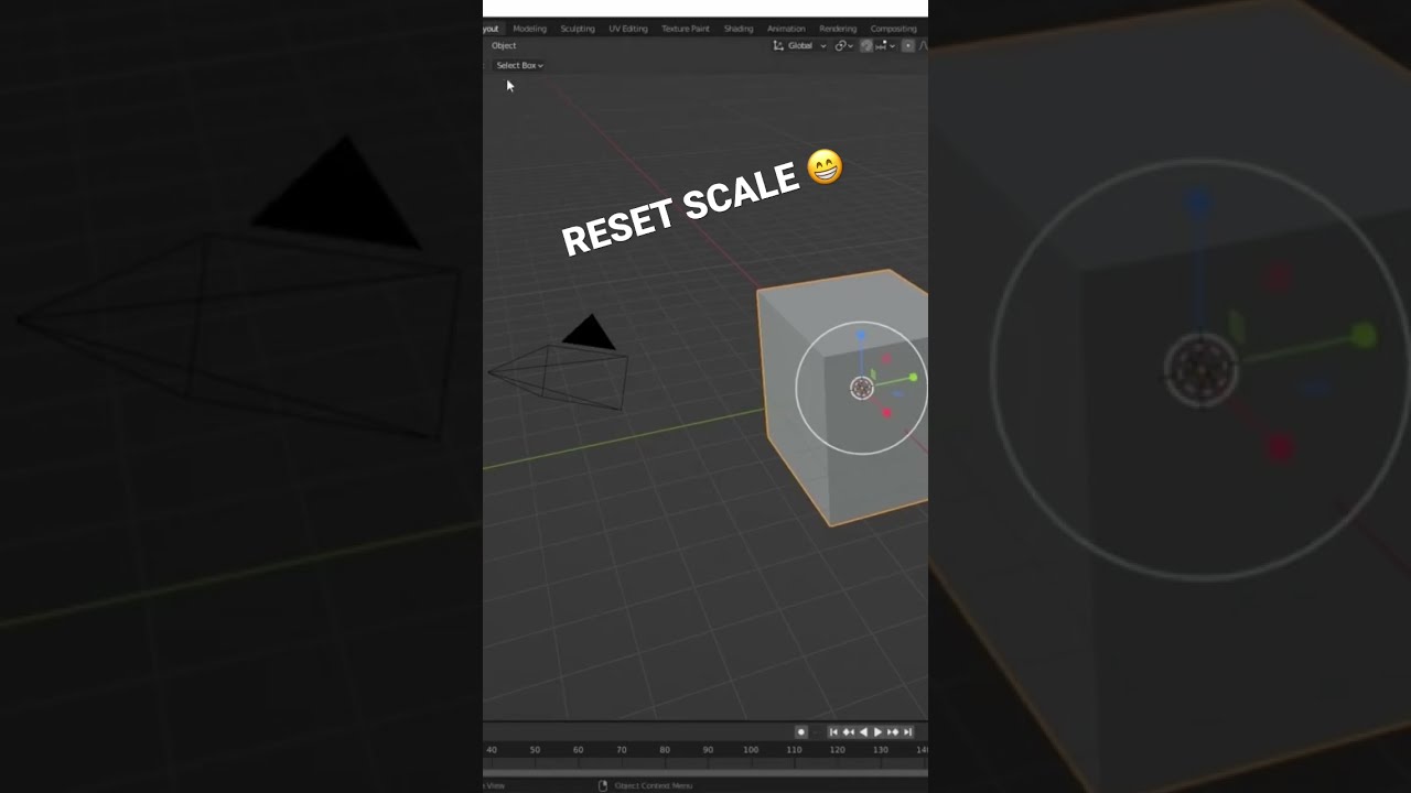 How To Reset Scale In Blender shorts YouTube How To Reset Scale In Blender shorts YouTube