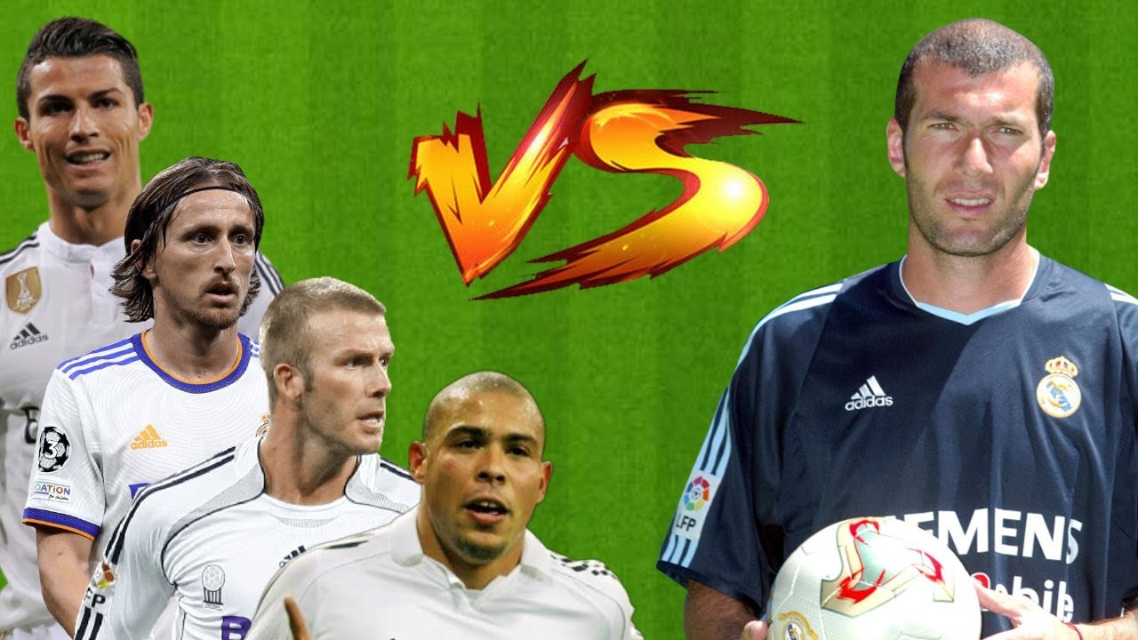 💪 Real Madrid Legends (Ronaldo, Ramos, Stefano, Carlos, R9) VS 🔥 Zidane ...