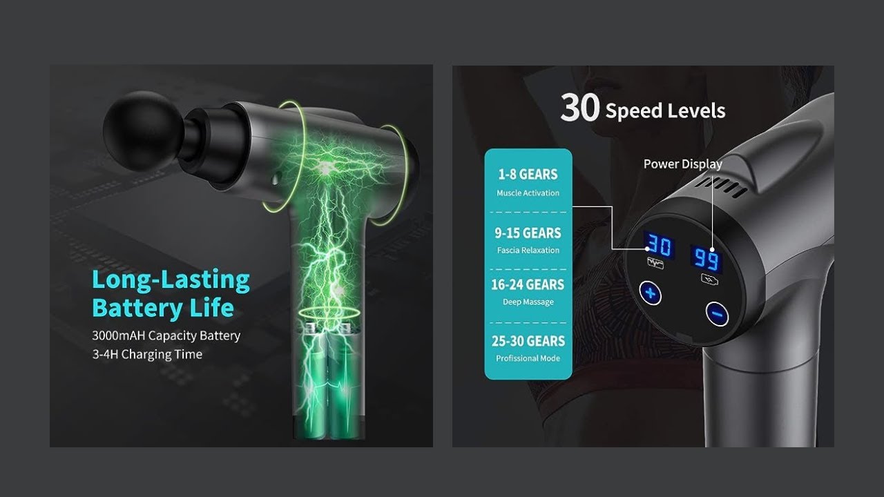 Amazon Com Olsky Massage Gun Deep Tissue Handheld Electric Muscle
