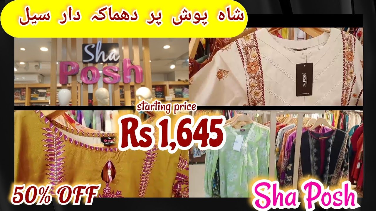 Sha Posh 50% OFF sale😍 l Sha Posh Summer collection sale l Sha posh ...