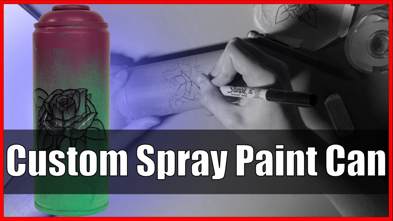 I Custom Painted a Spray Paint Can! (Satisfying) - YouTube