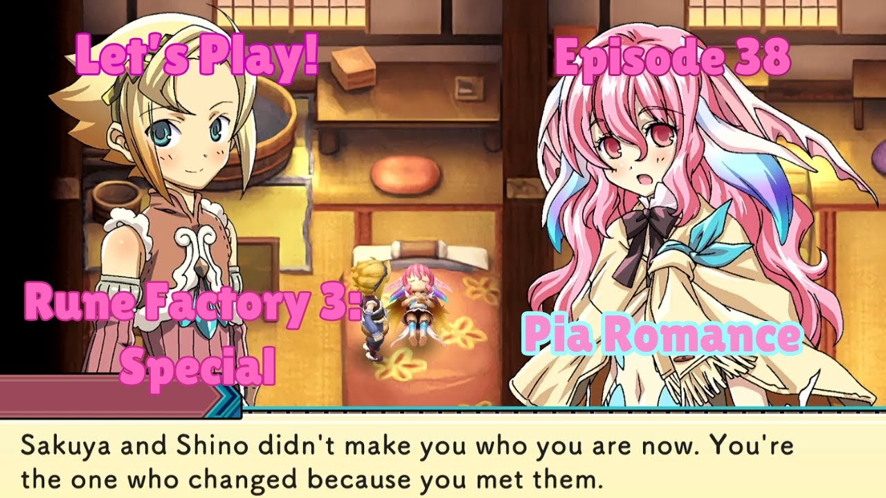 Let's Play Rune Factory 3 Ep. 38: Pia Romanceries - YouTube