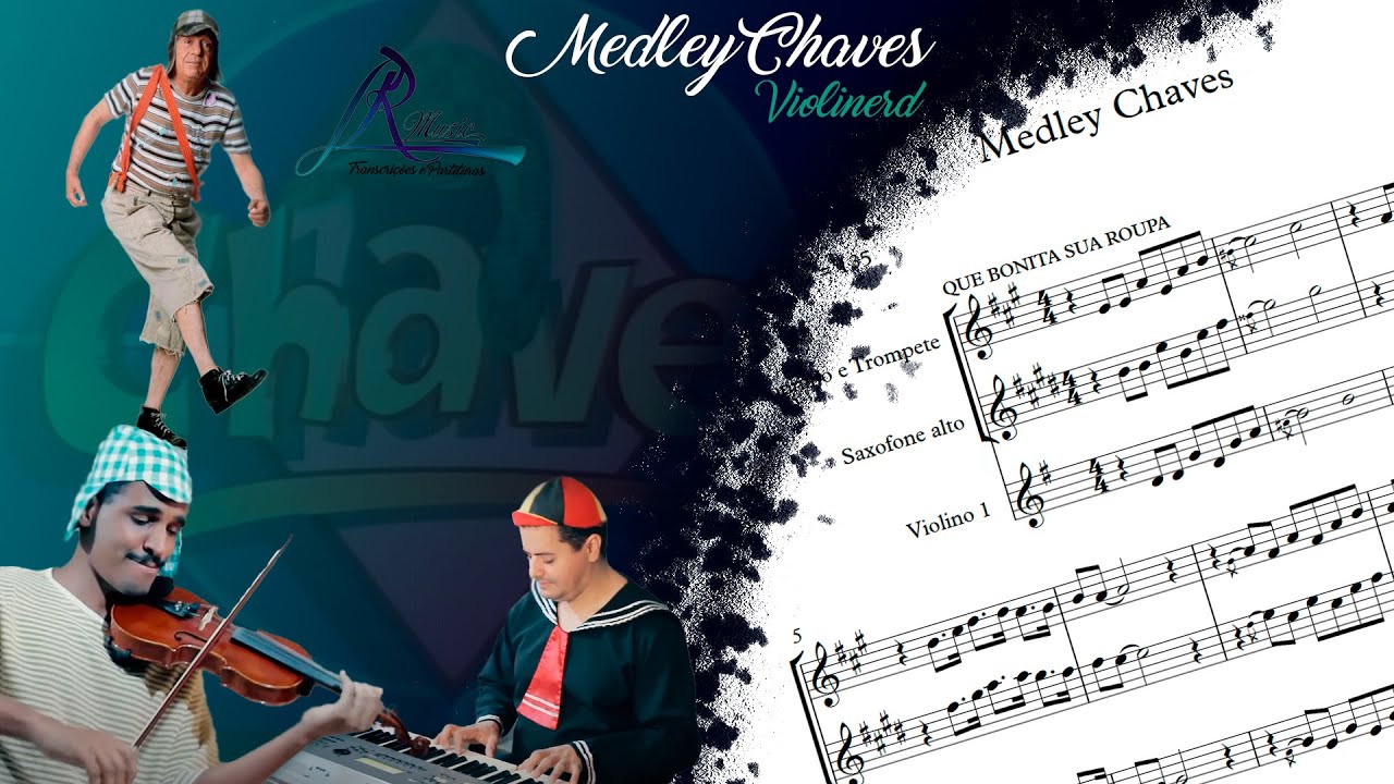 Partitura das melhores musicas do chaves - medley - YouTube