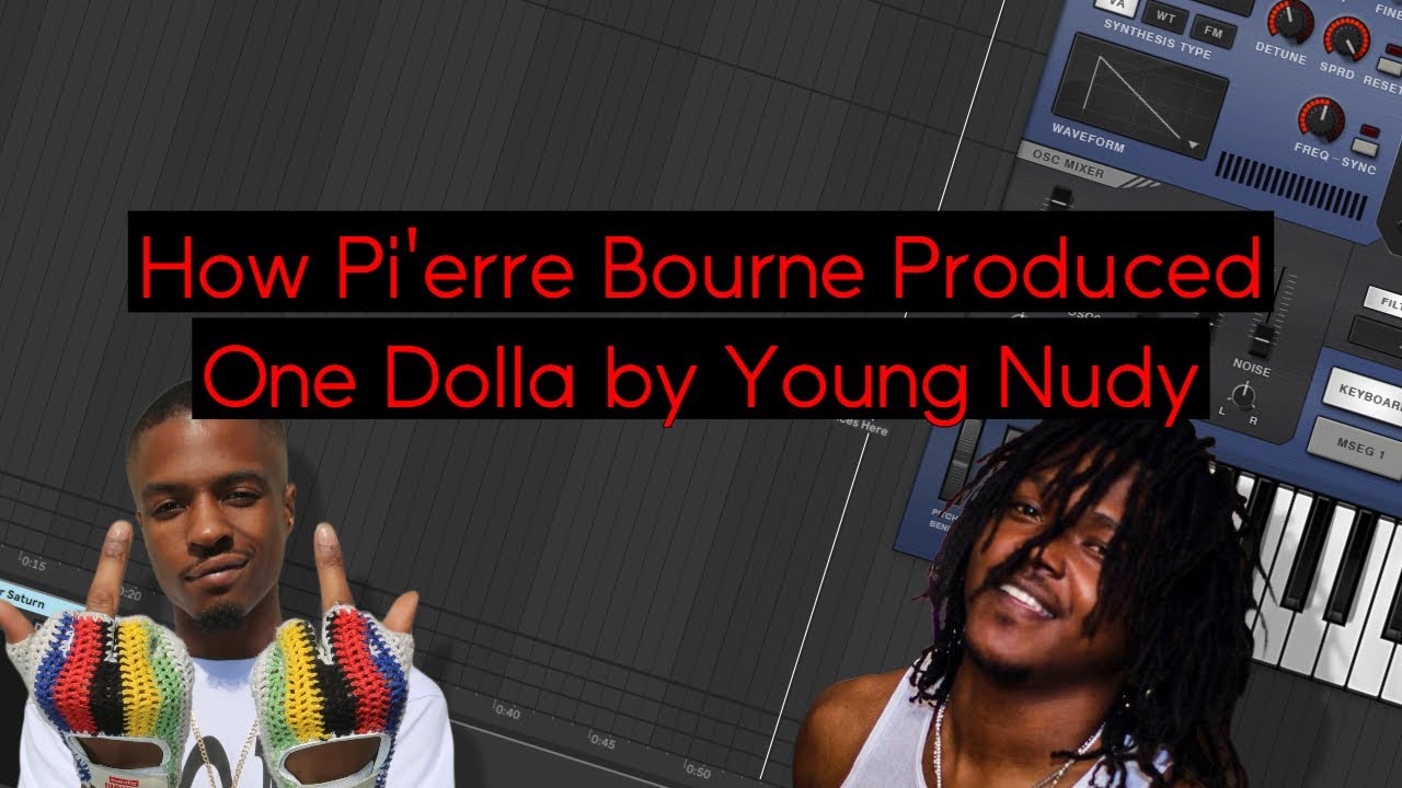 how pi'erre bourne produced 'one dolla by young nudy' - YouTube