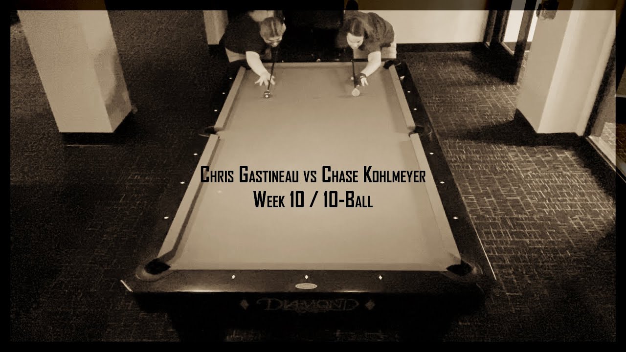 Chase Kohlmeyer vs Chris Gastineau | 10-Ball | Week 10 of Purdue ...