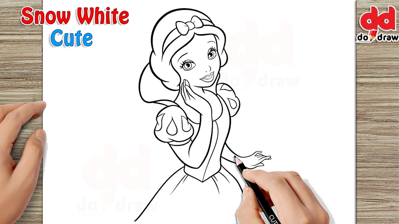 How to Draw Disney Princess Snow White Cute and Easy #do_draw #drawing ...