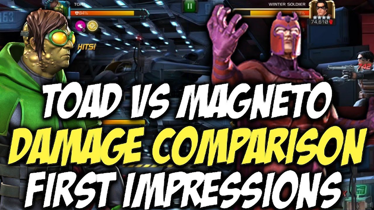Toad Vs Magneto Damage Comparison | First Impressions (CCP) | Marvel ...