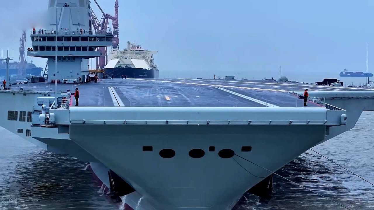 China's new Super aircraft carrier type-003 in action - YouTube