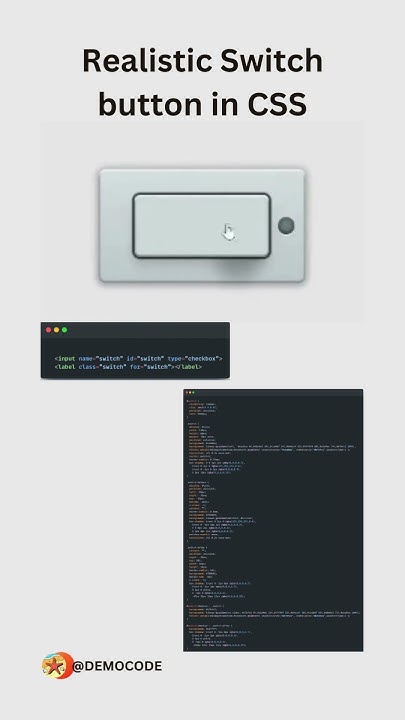 Realistic Switch Button In Css Animation Css Threejs Coding Developer Cssanimation