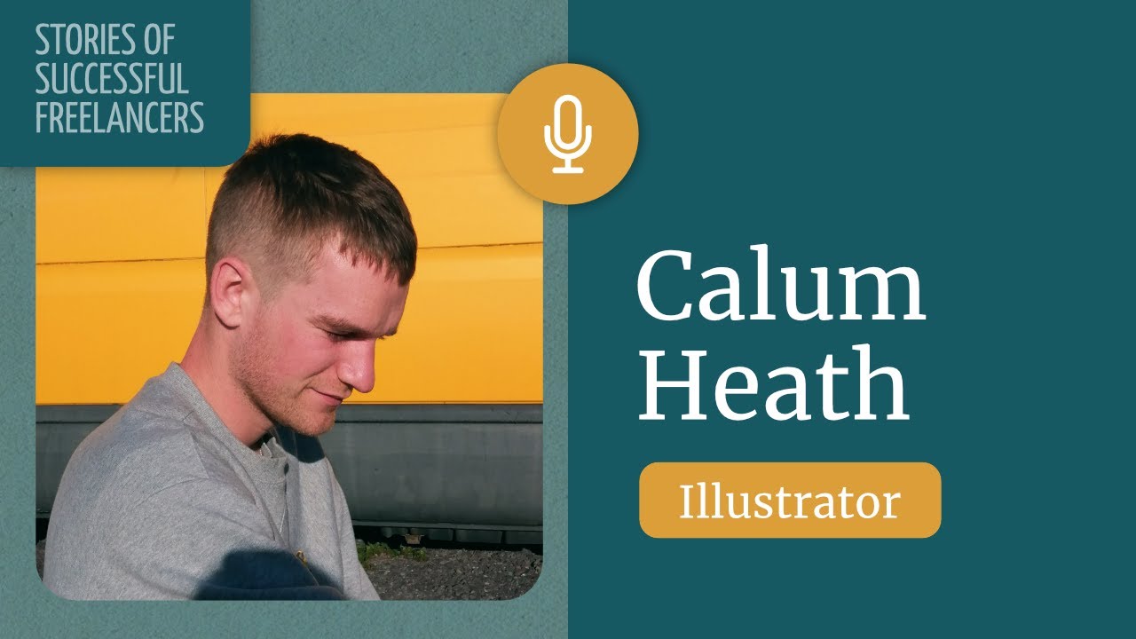Focusing on work vs. promotion | with Calum Heath (Illustrator) - YouTube
