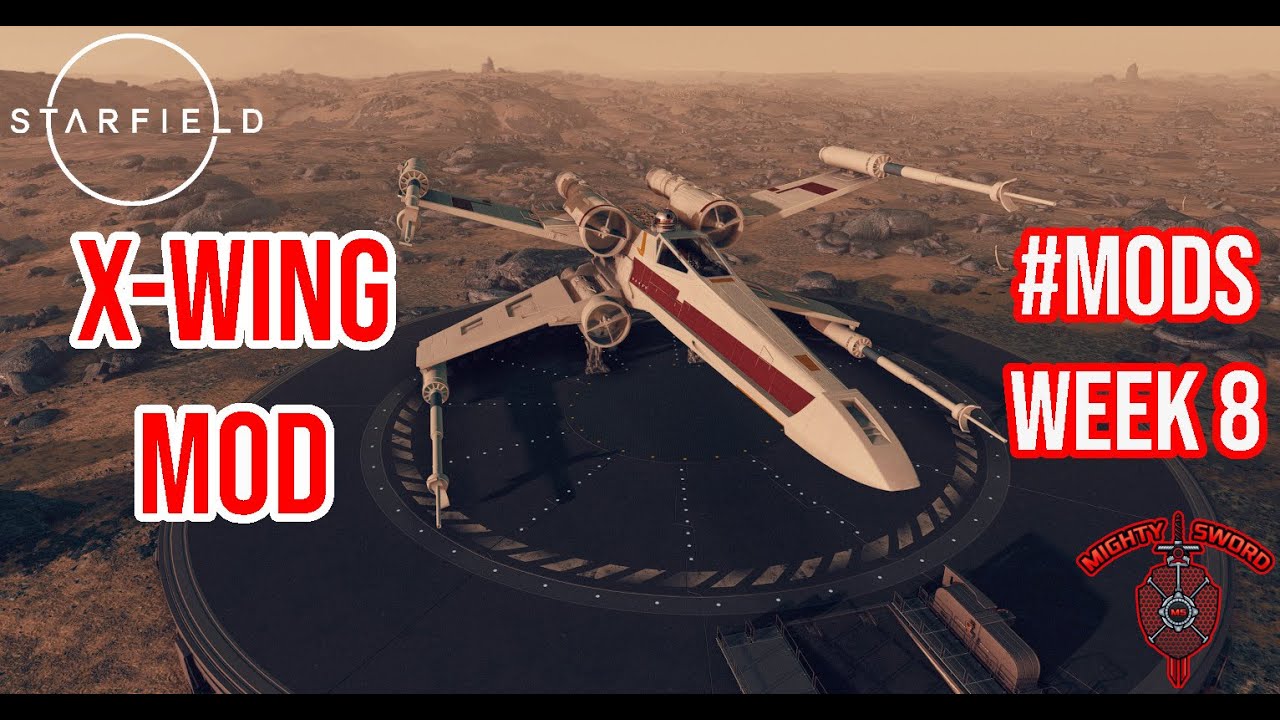 Build an X WING from Star Wars - Mod Week 8 - Starfield Mods - YouTube