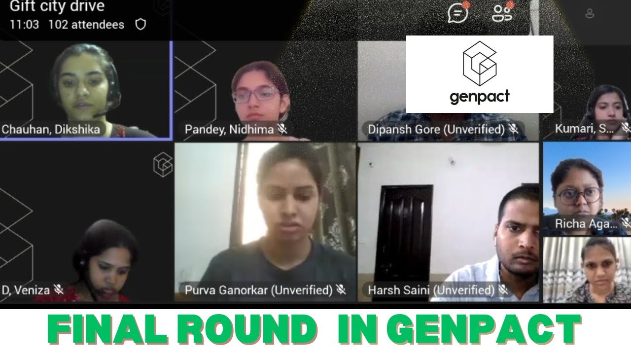 Genpact Final round interview Live #interview - YouTube