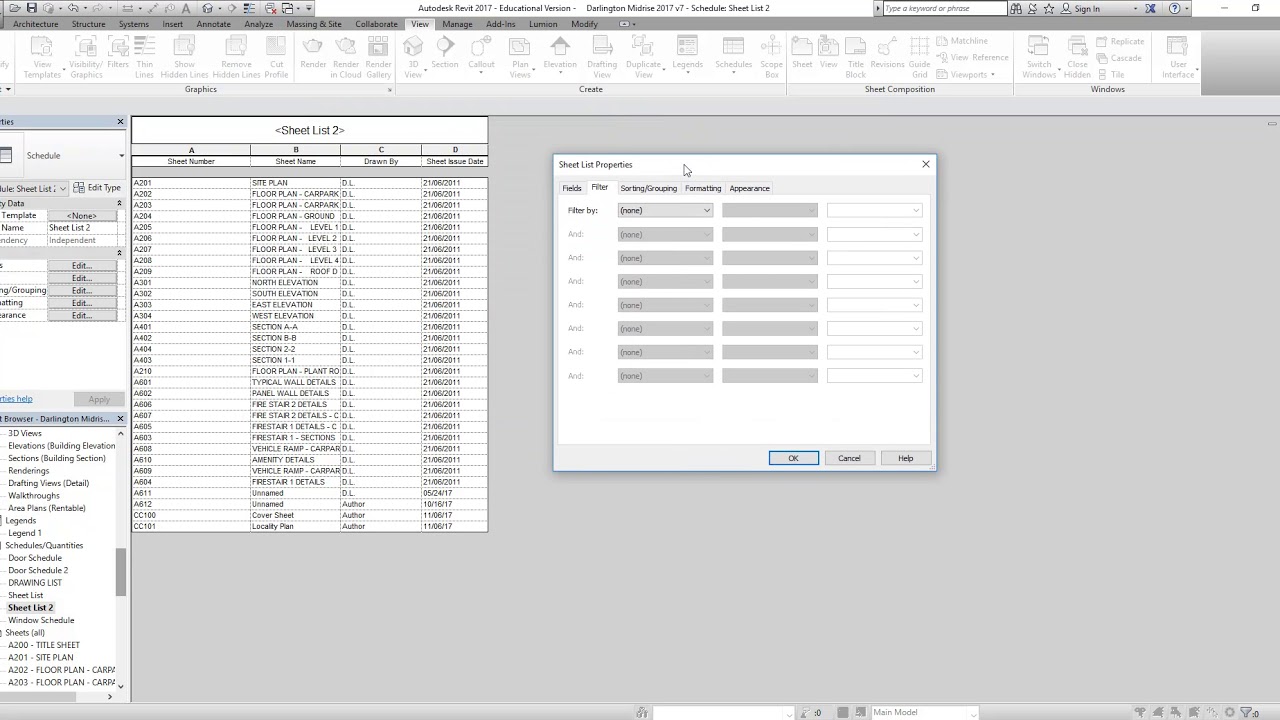 Revit CC Sheet Setup - YouTube