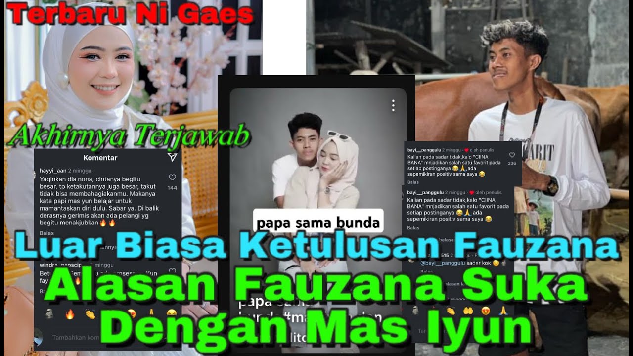 TERBARU ALASAN FAUZANA SUKA DENGAN MAS IYUN - YouTube