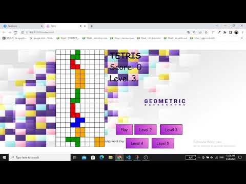 Demo Game Tetris code bằng HTML , CSS , JAVASCRIPT - YouTube