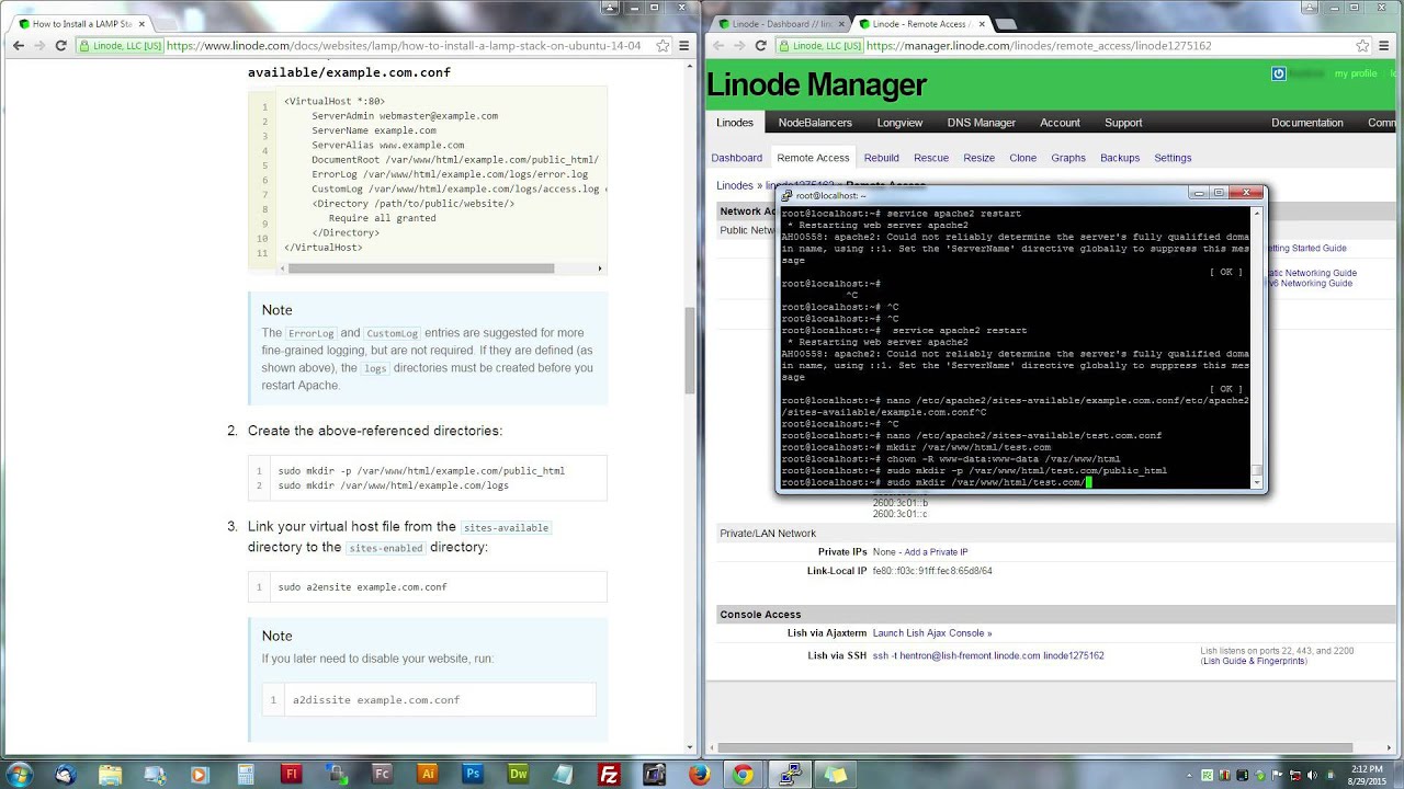 How to Install a LAMP stack on a Linode Server - YouTube