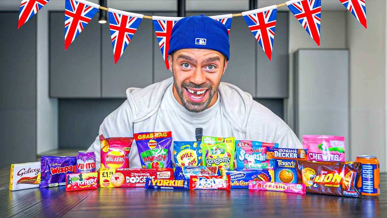 I Tried The BEST UK Snacks! Are They Good?! - YouTube