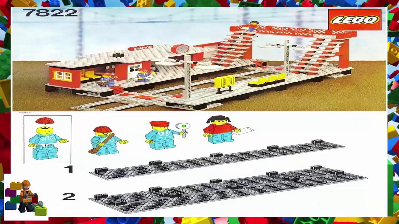 LEGO instructions - Trains - 7822 - Railway Station - YouTube