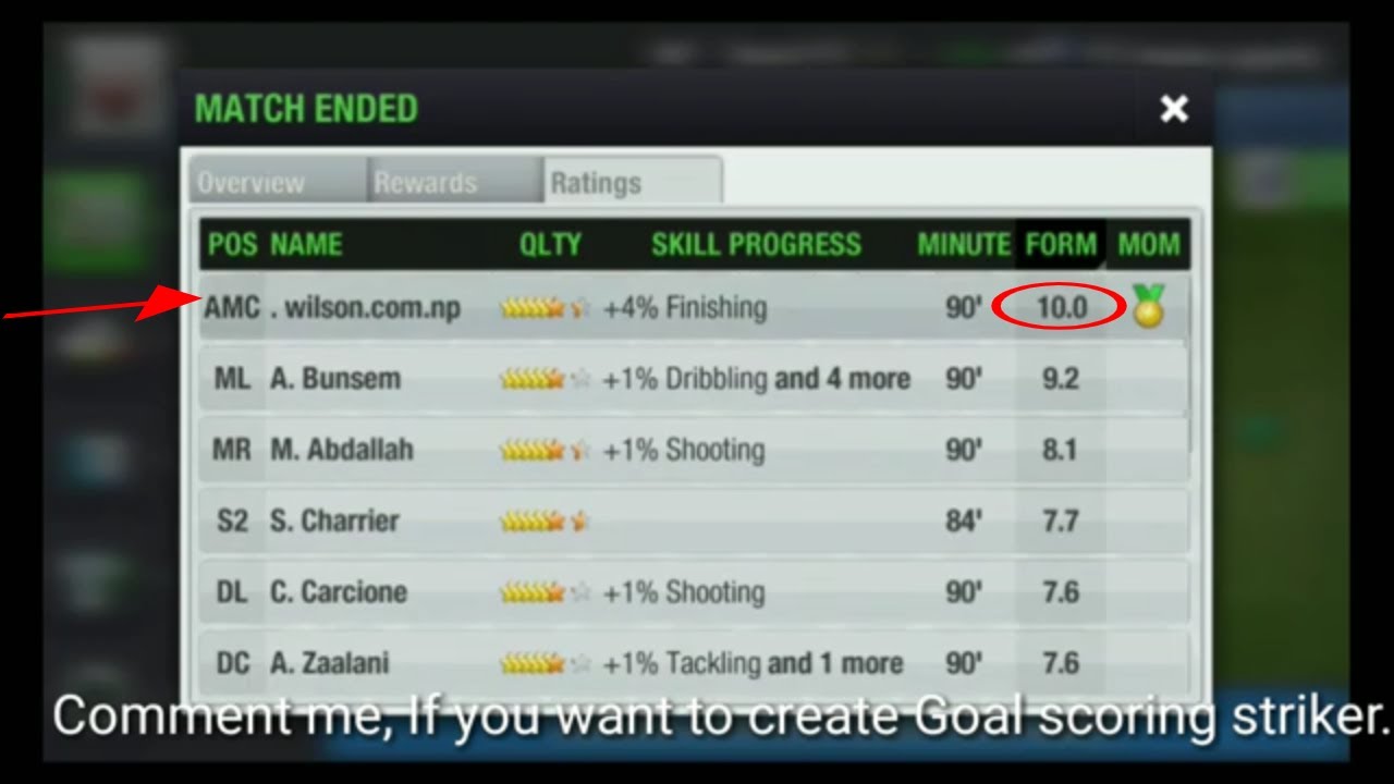 Top Eleven Goal Scoring Stricker - YouTube