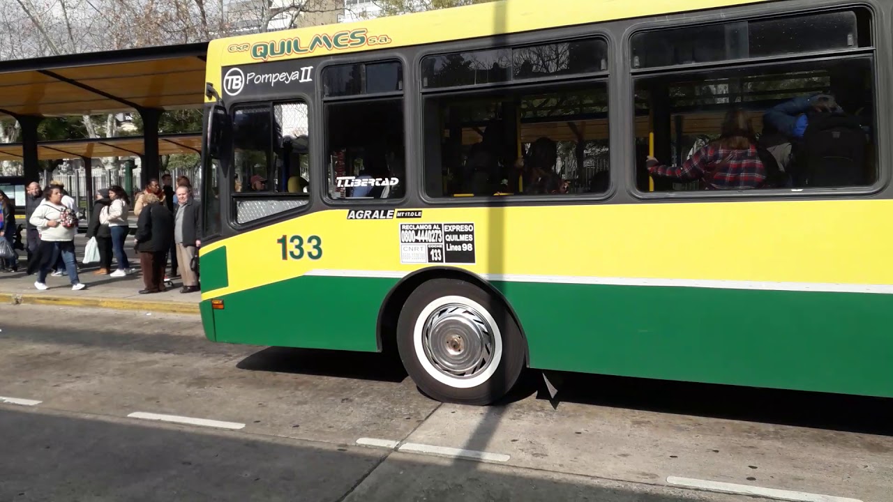 El famoso de la línea 98 TODO BUS POMPEYA II MT15 en plaza once - YouTube