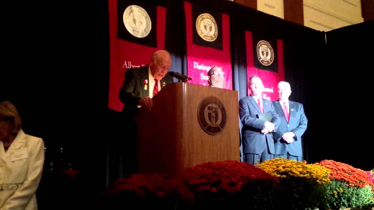 Ken DeGhetto '50 presents RAA Albert Fox Demers Award to Sandeep Nandy ...