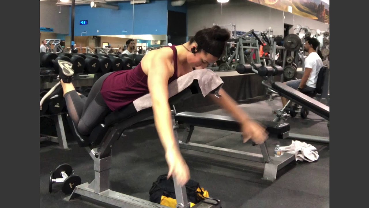 Incline Bench Low Trap Raise - YouTube