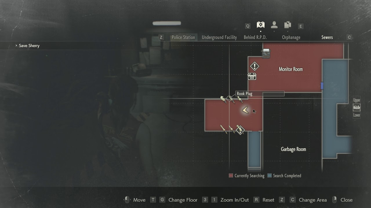 Resident Evil 2 monitor room puzzle 2nd Play Claire - YouTube