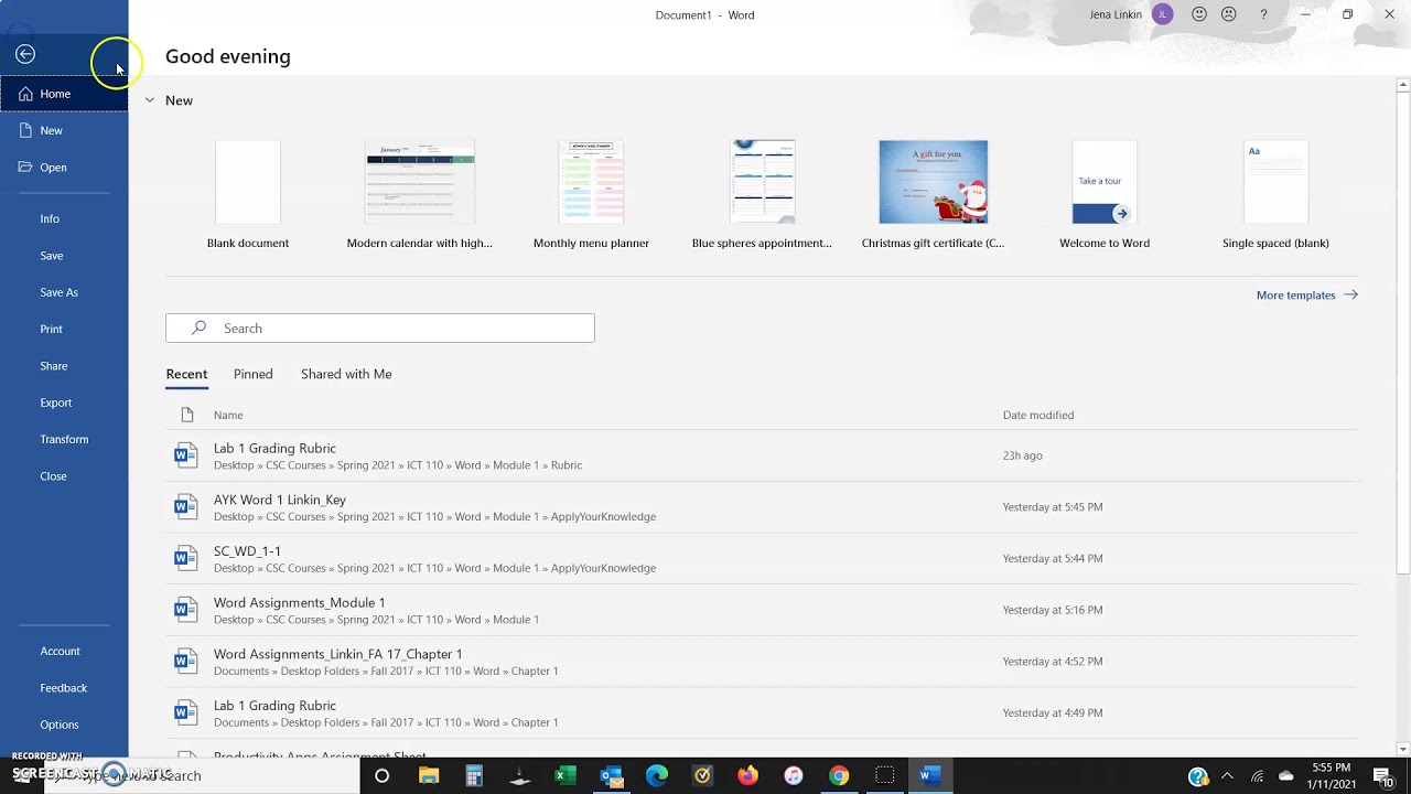 Word Module 1 WD 1-1 to 1-10 - YouTube