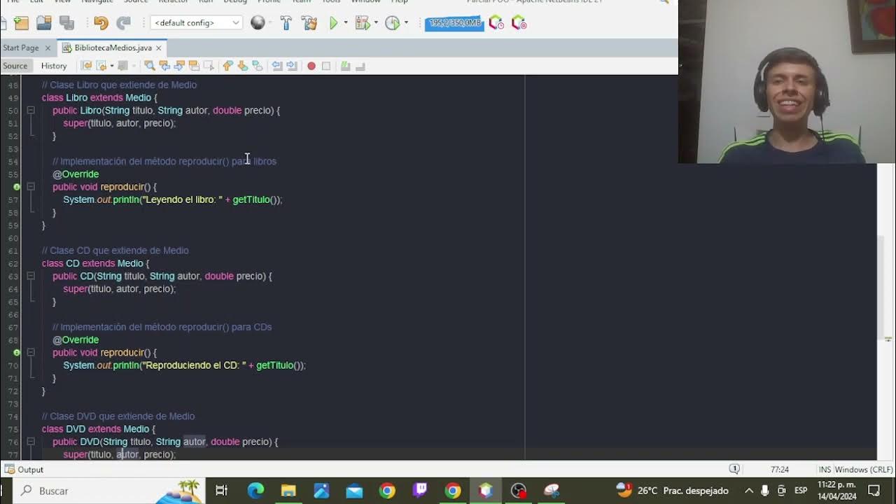 APLICACION DE BIBLIOTECA DE MEDIOS , APACHE NETBEANS JAVA - YouTube