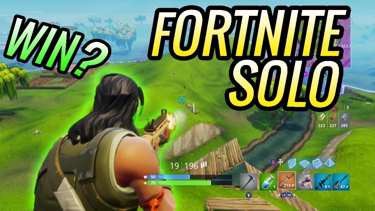 FORTNITE SOLO WIN? - YouTube