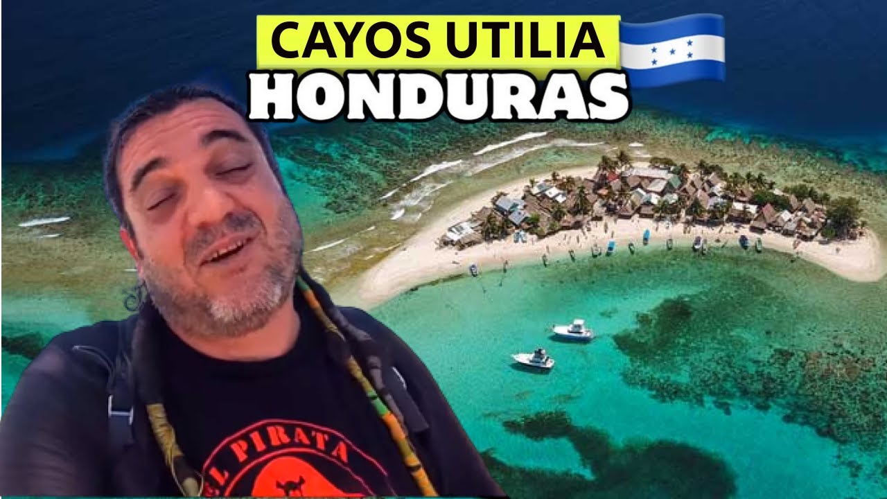 Descubriendo los hermosos Cayos de Utila en un Cayuco. - YouTube
