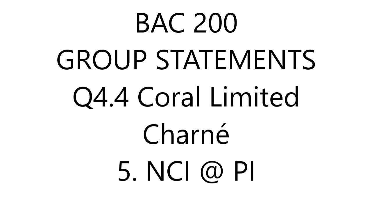 5 NCI at Proportionate Interest - YouTube