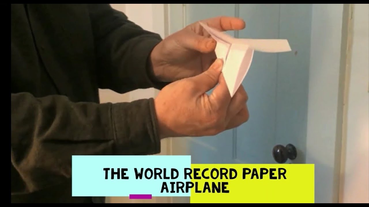 World Record Paper Airplane Instructions YouTube world-record-paper-airplane-instructions-youtube