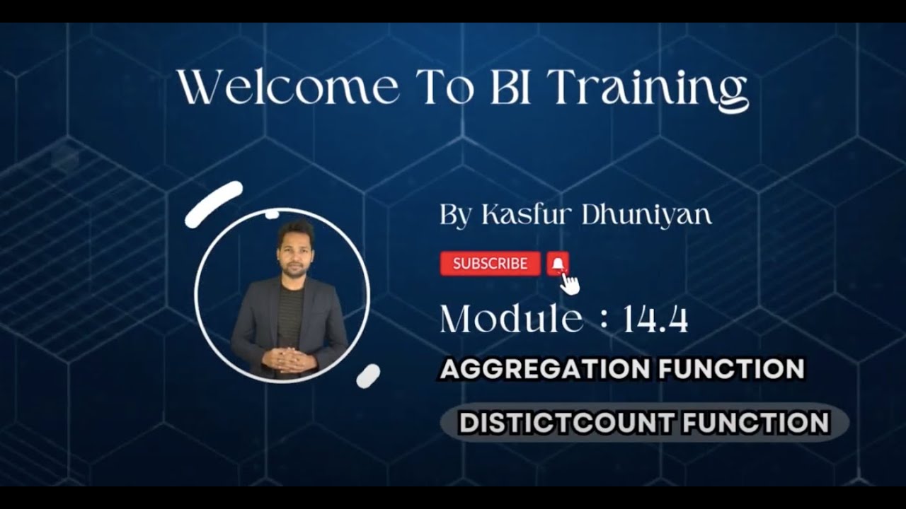 Lecture 139 Write Aggregation Function In Power BI Count Unique Lecture 139 Write Aggregation Function In Power BI Count Unique