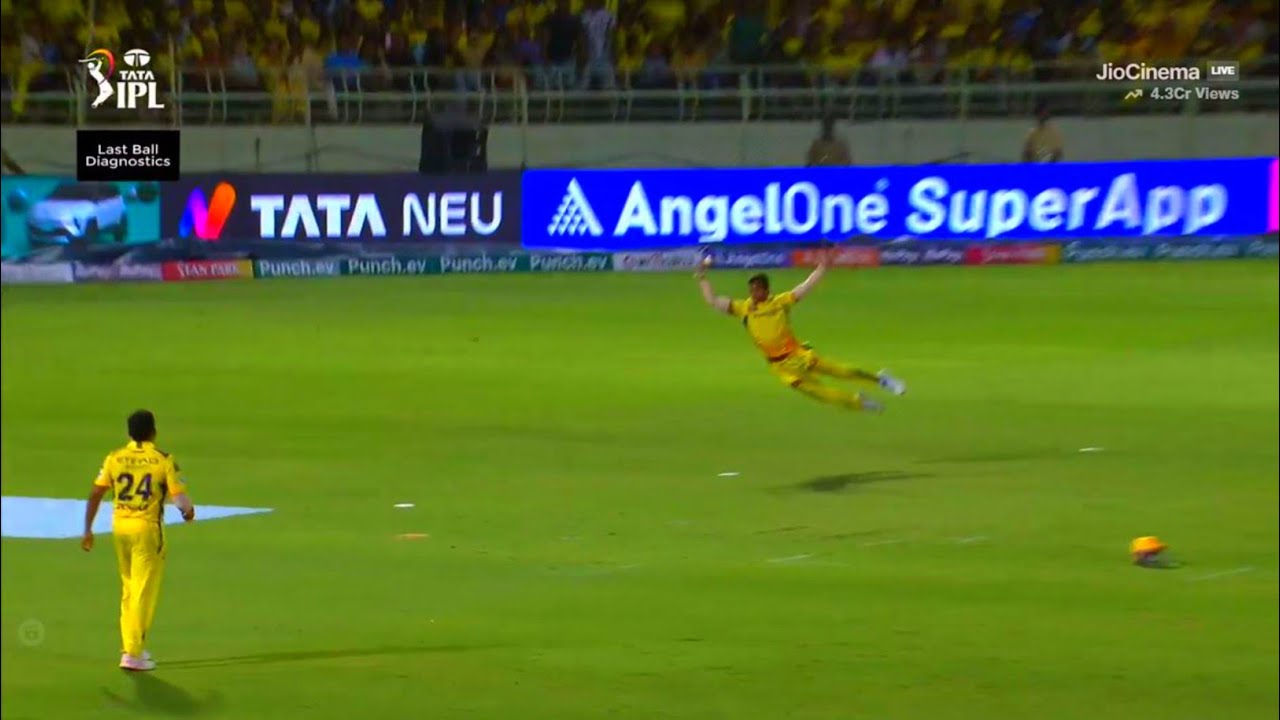 Full Video : M Pathirana Catch in Today DC vs CSK Match | MSD Reaction ...