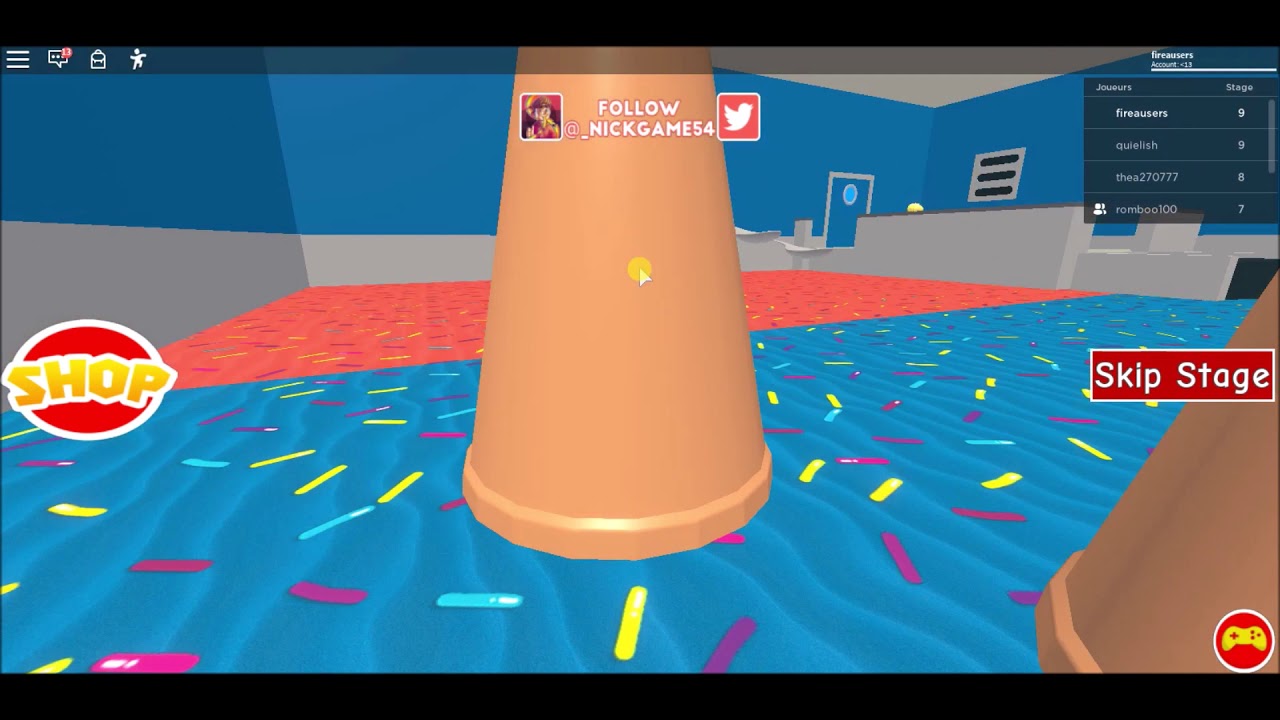 play/jouer Roblox escape the ice-cream shop Obby! - YouTube