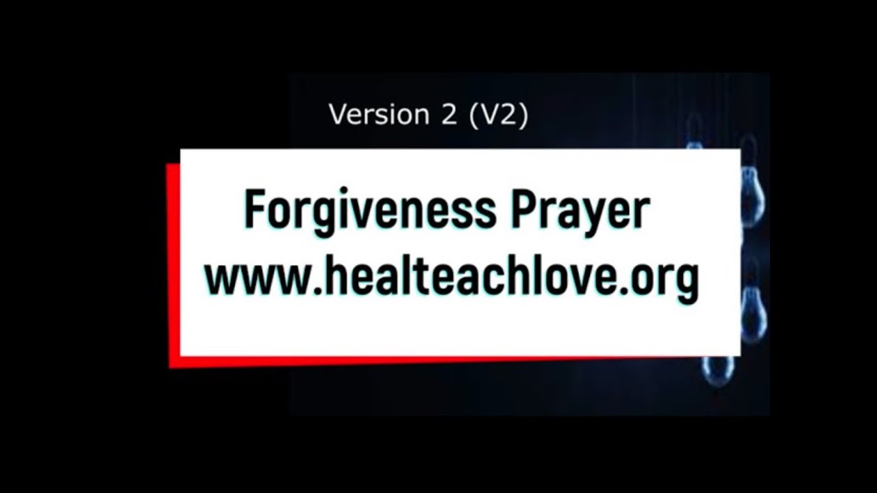 Forgiveness Prayer Very Short 2022 (v2) - YouTube