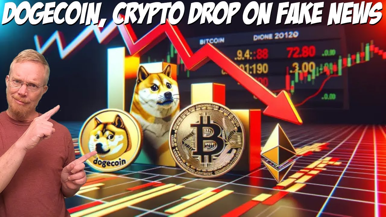 Dogecoin, Crypto Drop on Fake News - YouTube
