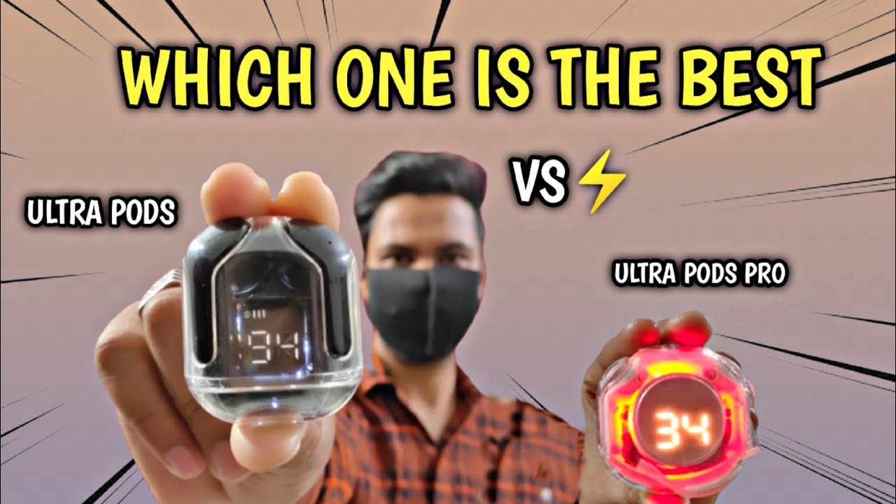 Ultra pods Vs Ultra pods pro TWS Wireless Bluetooth Earbuds With ...