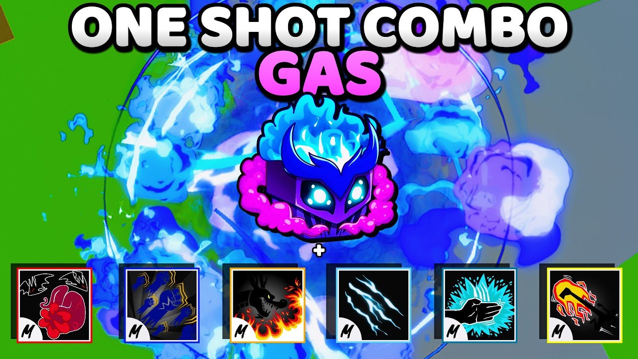 BEST GAS Combos With BEST MELEE In Blox Fruits - YouTube