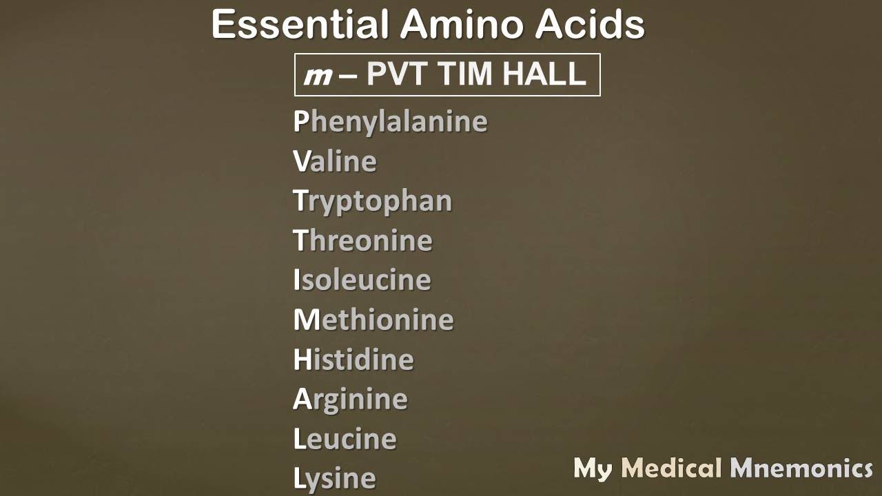 Medicalchemy Mnemonics Essential Amino Acids Mnemonic 48 Off