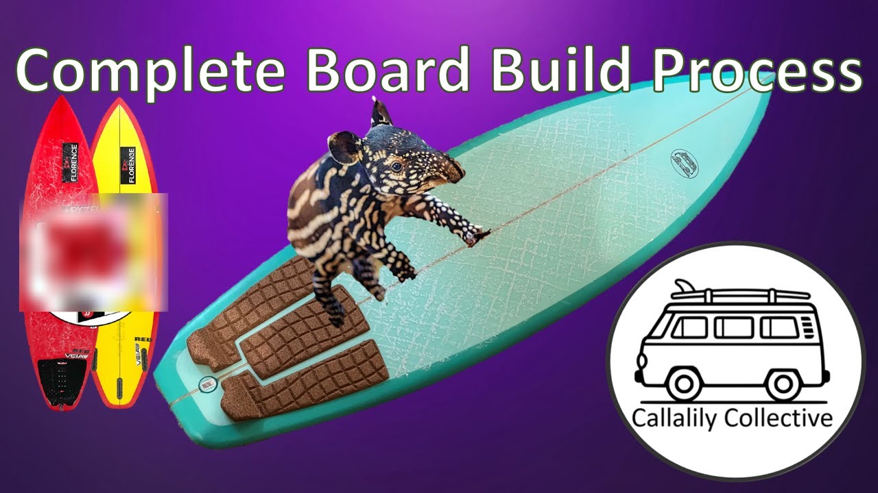 Complete surfboard build step by step, Pyzel Red Tiger inspired daily ...