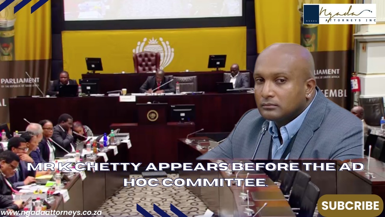 Mr. Kishene Chetty appears before the Ad Hoc Committee. - YouTube